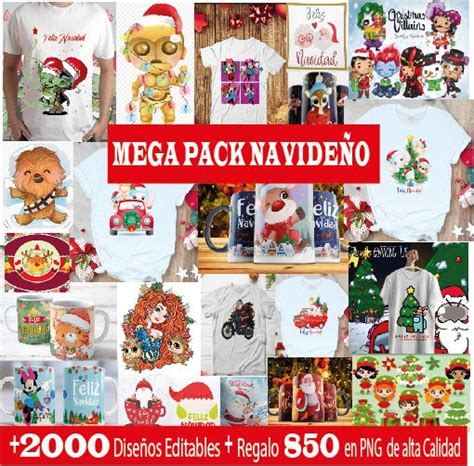 Diseños de Navidad para Sublimación PNG de Regalo
