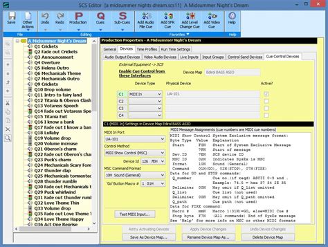 Show Cue System For Theatre Sound Effects And Music Cues