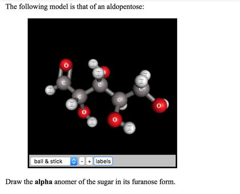 Solved The Following Model Is That Of An Aldopentose Ball And