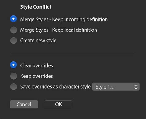 Request Better Handling Of Imported Styles When Copying And Pasting