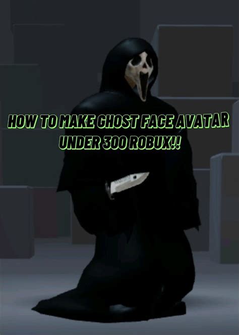 How To Make A Roblox Ghostface Avatar Youtube