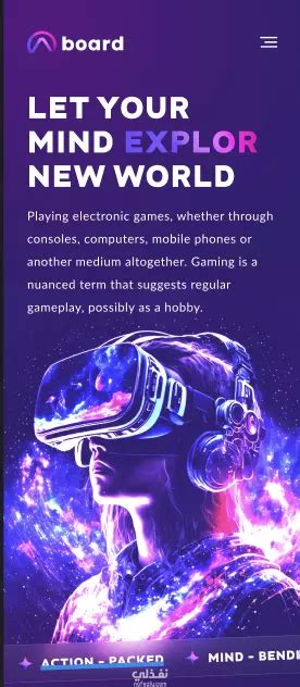 Frontend Landing Page Gaming Website Using Reactjs نفذلي