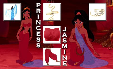 Become Appealing In Red Princess Jasmine Costume