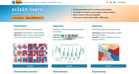 Scikit Learnpython中的机器学习工具 Ai工具库