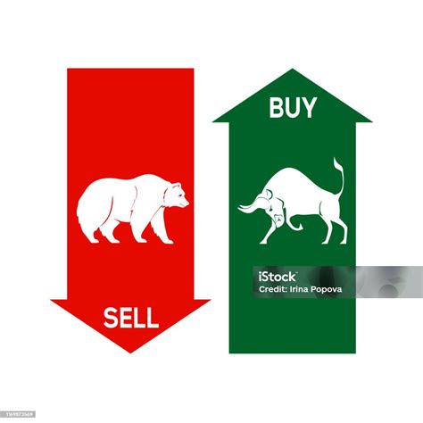 주식 트렌드를 매수 또는 매도합니다 황소와 곰의 상징 주식 시장 0명에 대한 스톡 벡터 아트 및 기타 이미지 0명 곰 금융 Istock