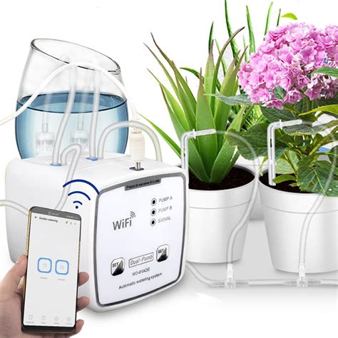 Remote Control WiFi Drip Irrigation Kit AvviKro Automatic Watering System For Potted Plants Up