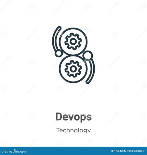 Devops Technology Concept Modules Vector Icons Set Infographic Background