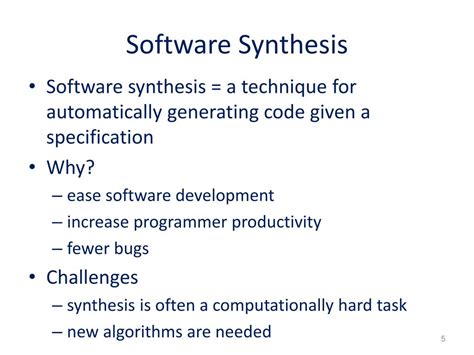 Ppt Software Synthesis Using Automated Reasoning Powerpoint