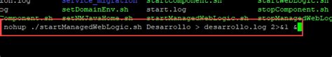 C Mo Iniciar Un Manage Server De Weblogic En Segundo Plano Sin Que
