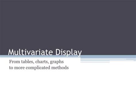 PPT Multivariate Display PowerPoint Presentation Free Download ID 2003983