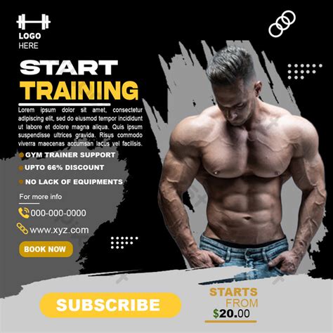Basic Gym Banner Design Psd Free Download Pikbest