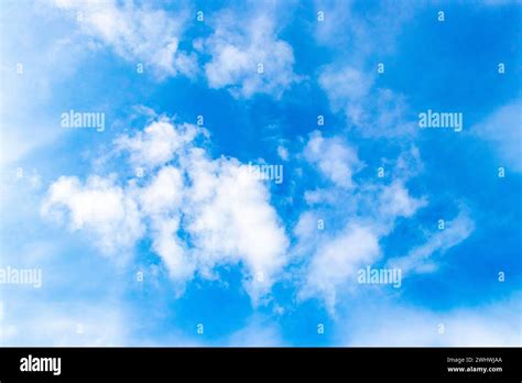 Blue Sky With Chemical Cumulus Clouds Chemical Sky Scalar Waves And