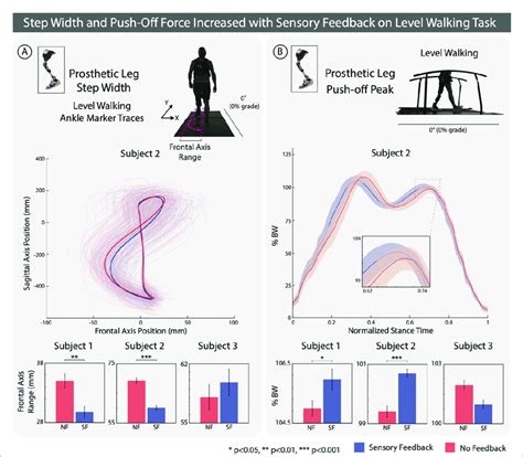 Step Width And Push Off Force Increased With Sf On Level Walking Task Download Scientific