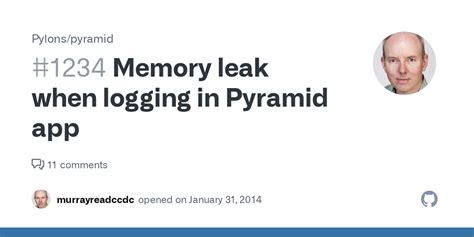 memory leak when logging in pyramid app · issue 1234 · pylons pyramid · github