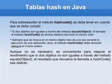 Tablas Hash