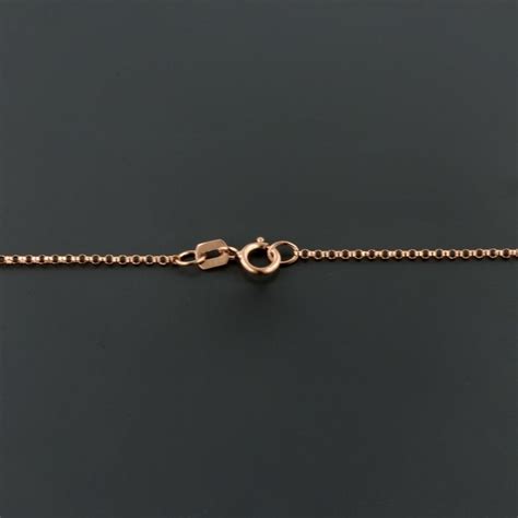 14k Rose Gold 12mm Solid Flat Round Rolo Link Pendant Chain Ebay