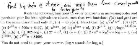 Solved Give The Bigtheta Of Each Ex X Bigtheta Y And Chegg Com