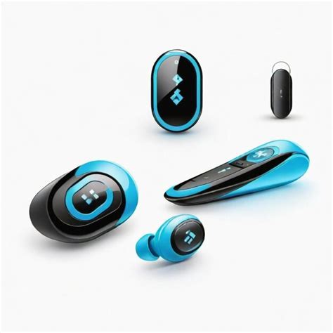 Bluetooth Vector Set White Background Isolated Premium AI Generated Vector