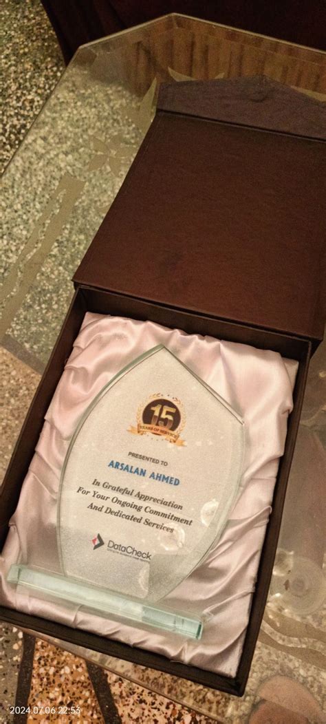 Arsalan Ahmad On Linkedin Thank You So Much Datacheck Limited For Giving Me The Honor On