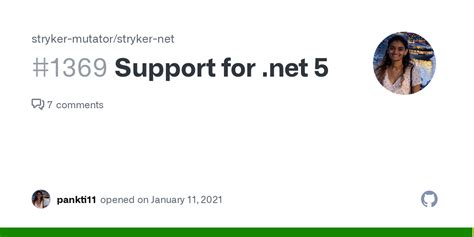 Support For Net 5 · Issue 1369 · Stryker Mutatorstryker Net · Github