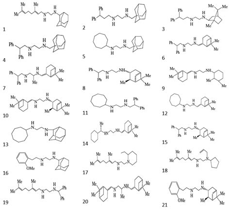 The Molecular Structure Of Ethylenediamine Analogues Download Scientific Diagram