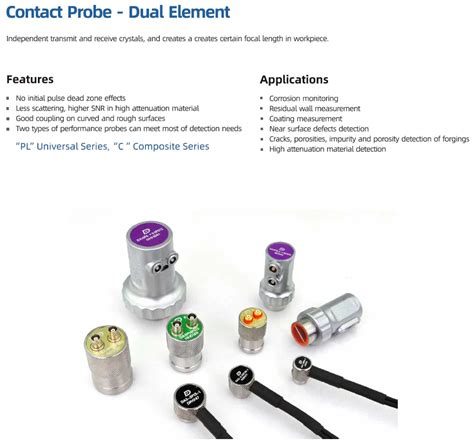 Guangzhou Doppler Ultrasonic Test Probe Dual Element Probe Buy