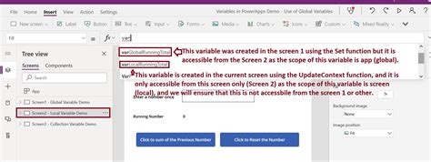 set and updatecontext function in powerapps understand the difference between set and
