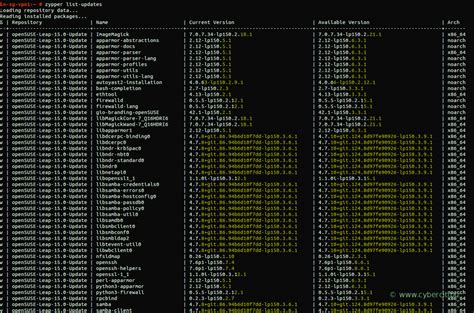 how to update opensuse linux software and kernel using cli nixcraft