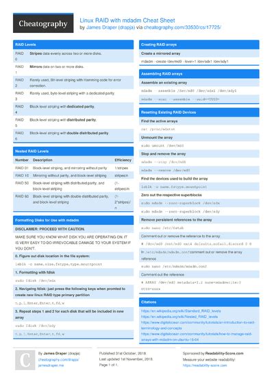 45 Server Cheat Sheets Cheat Sheets For Every Occasion