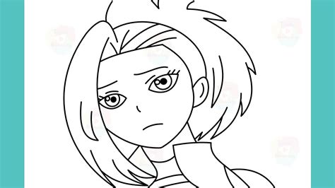 How To Draw Momo Yaoyorozu My Hero Academia Step By Step Drawing Youtube