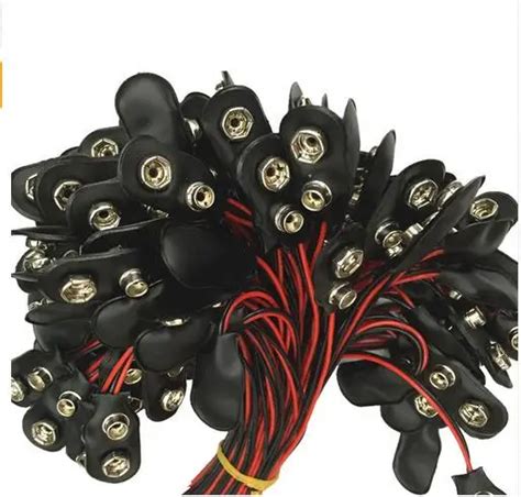 아두이노용 9v 배터리 스냅 커넥터 클립 리드 와이어 홀더 100 개battery 9vholder Wiresholder Clip Aliexpress