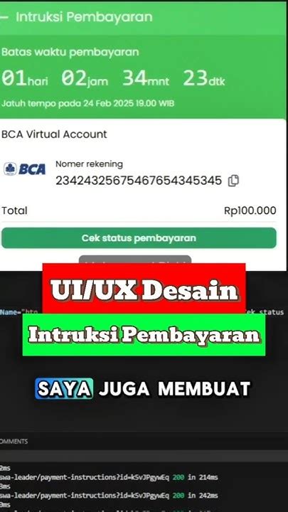 Uiux Desain Intruksi Pembayaran Coding Ui Uiux Uidesign