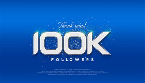 팔로워 수 100k 팔로워 성취 축하 디자인 포스터 배너 축하 인사말을 위한 프리미엄 벡터 3차원 형태에 대한 스톡 벡터 아트 및 기타 이미지 Istock