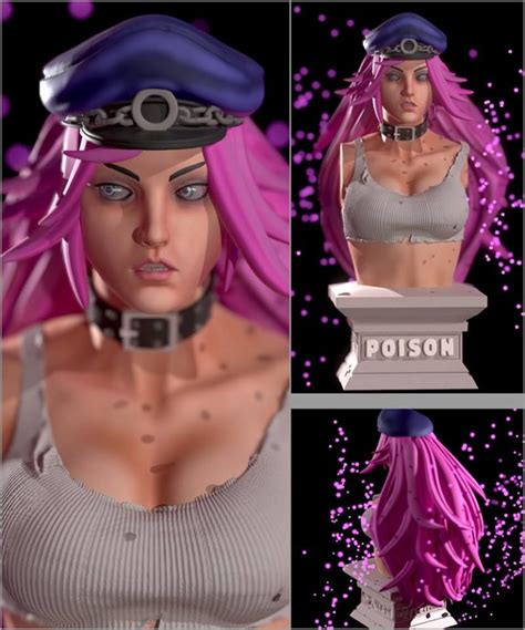 Desire Fx 3d Models Street Fighter Poison Bust 3d Print Model