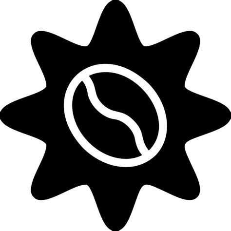 Coffee Bean Glyph Icon 29869780 Vector Art At Vecteezy
