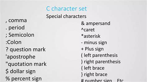 C Language Part 1 Ppt