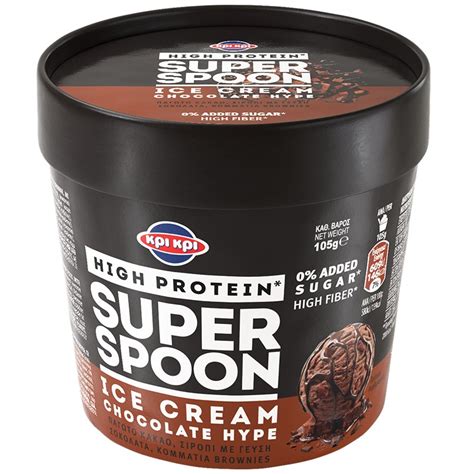 Protein Ice Cream Kri Kri Super Spoon Chocolate No Added Sugar Ebag Bg