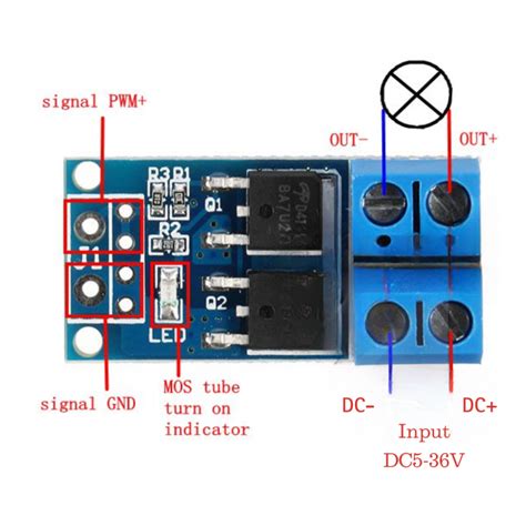Modulo De Control PWM Para Motor 400W 15A 5V 36V