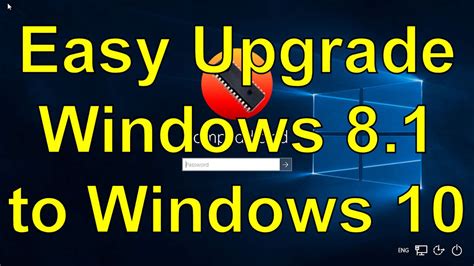 How To Easy Upgrade Windows 8 1 To Windows 10 Youtube