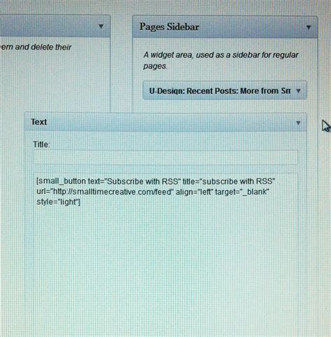 Adding Html To A Sidebar Text Widget Small Time Creative