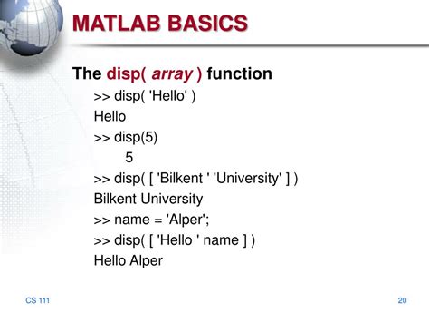 PPT MATLAB Basics PowerPoint Presentation Free Download ID 394583