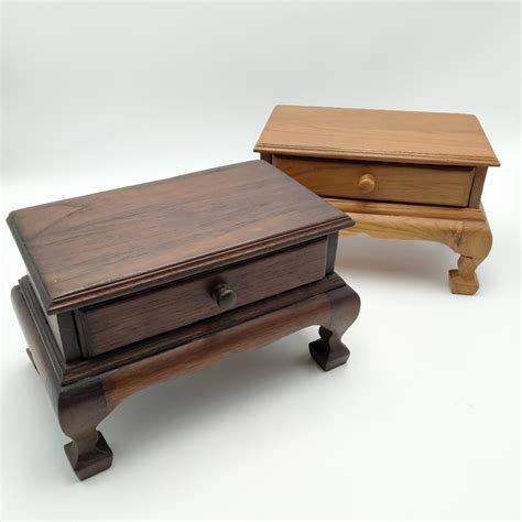 ตู้ไม้สัก 1 ลิ้นชัก มินิมอล กล่องเก็บของ ฐานรองพระ วางบนโต๊ะ ขนาดเล็ก Shopee Thailand