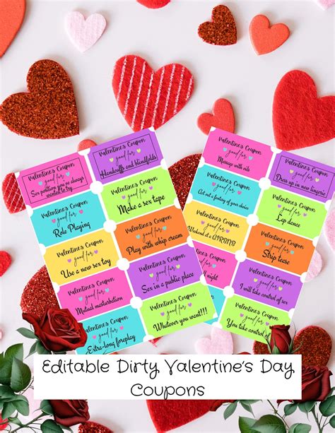 Sex Coupons Kinky Coupons Naughty Sex Coupons Editable Adult Coupons Valentine S Day Gift