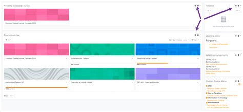 Moodle 36 Dashboard Basics Customizing The Dashboard Up Moodle Guides