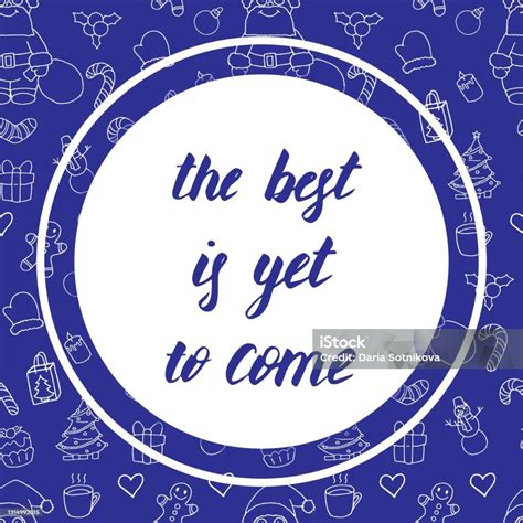 최고는 아직 올 수 블루 톤에 아름 다운 인사말 카드 매끄러운 패턴 배경에 손으로 그린 비문 직물 벽지 선물 랩인쇄로 사용할 수 있습니다 겨울 휴가 장식 12월에 대한 스톡