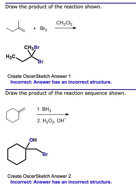 SOLVED Draw The Product Of The Reaction Shown CHCl2 Br2 CH3Br