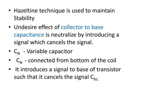 Neutralization Technique In Edc Pptx Consumer Electronics