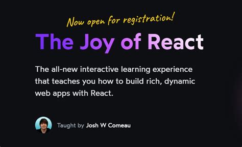 react с Удовольствием josh comeau