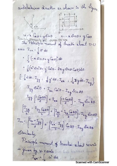 SOLUTION Principle Moment Of Inertia Studypool