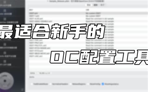 最适合黑苹果新手的oc配置工具，opencore configurator使用指南 哔哩哔哩 bilibili